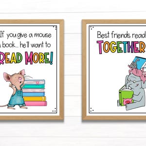 Reading Corner Posters: Beloved Characters, Classroom Wall Art (10 ...