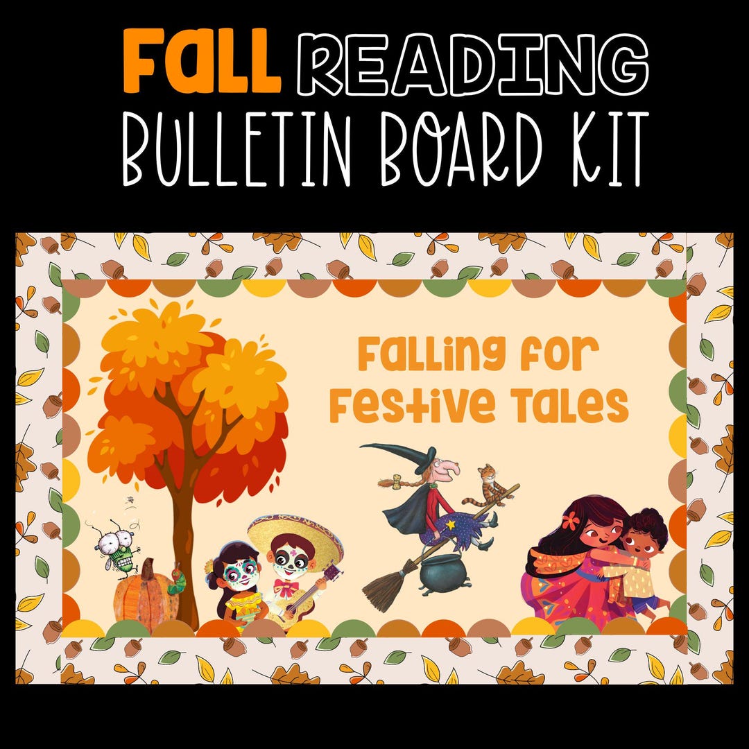 Fall Reading Bulletin Board Kit: Halloween, Diwali & Día De Los Muertos ...