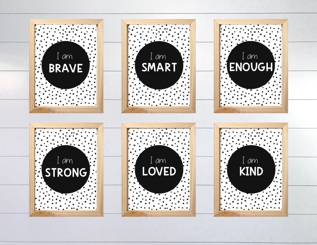 Daily Affirmations Poster, Set of 6 Prints - Etsy