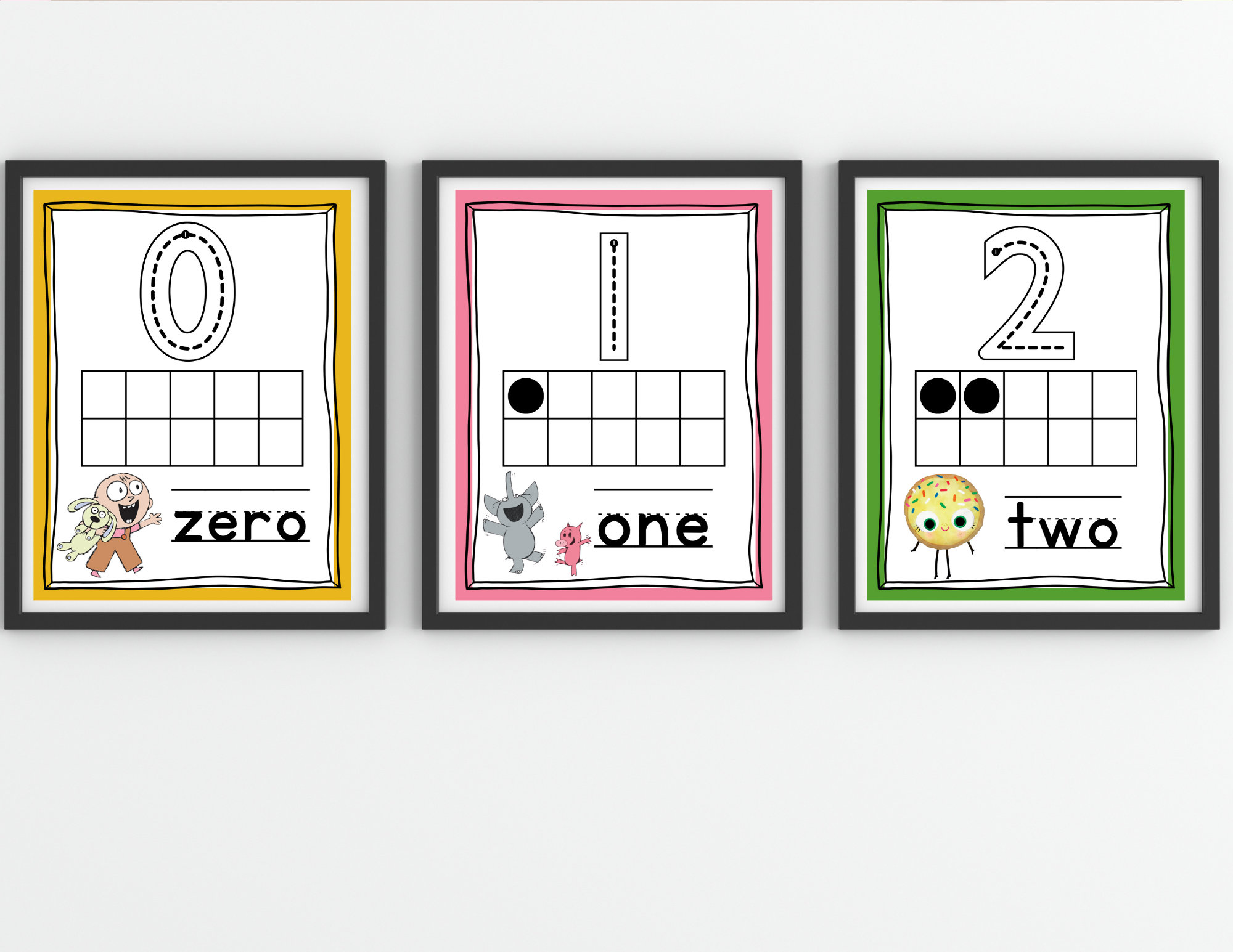 Book Character Posters: Counting 0-20 With Ten Frames - Etsy