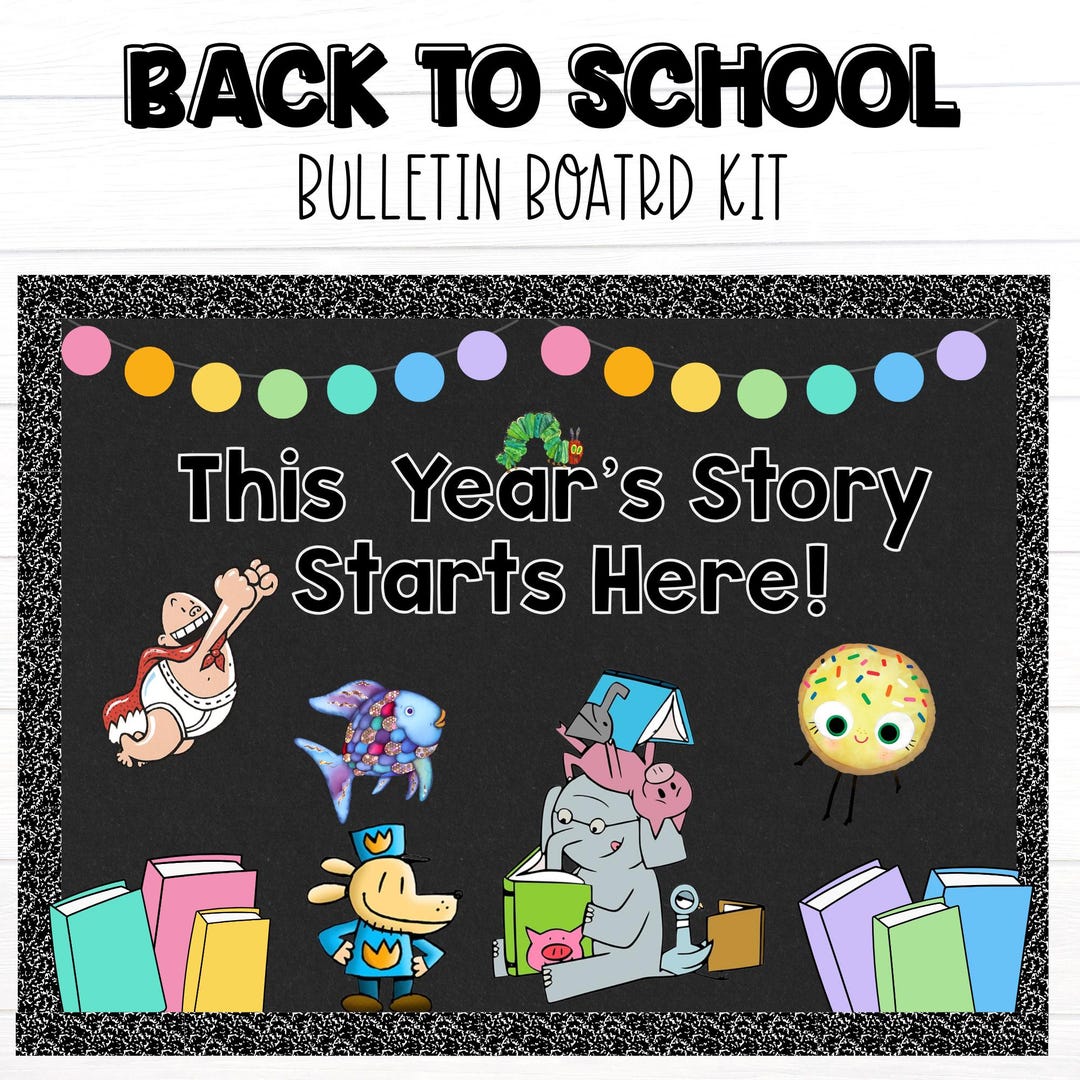 Editable Back to School Bulletin Board | Storybook Characters | Welcome ...