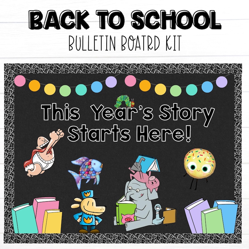 Back to School Bulletin Board Kit | Storybook Classroom Theme ...