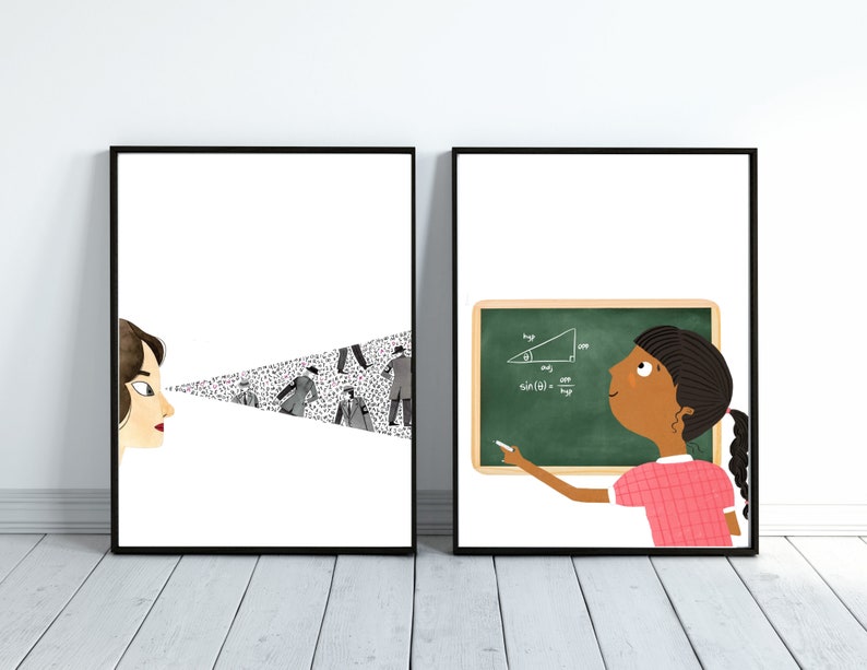 Printable Children's STEM Book Character Gallery Wall - Etsy