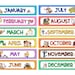 Children's Book Character Calendar Headings: Classroom Decor - Etsy