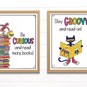 Reading Corner Posters: Beloved Characters, Classroom Wall Art (10 ...