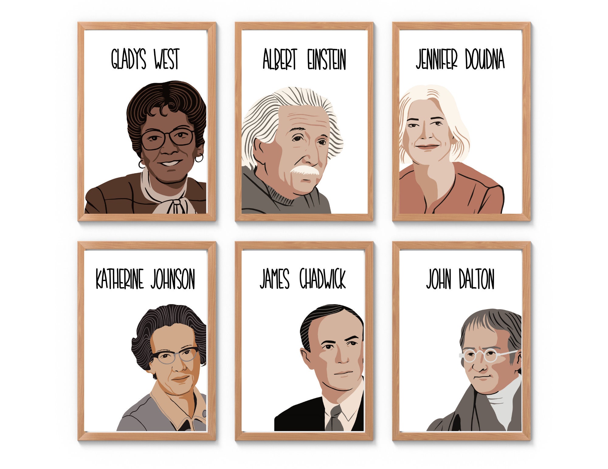 Famous Scientists Poster Bundle Science Poster Bundle - Etsy