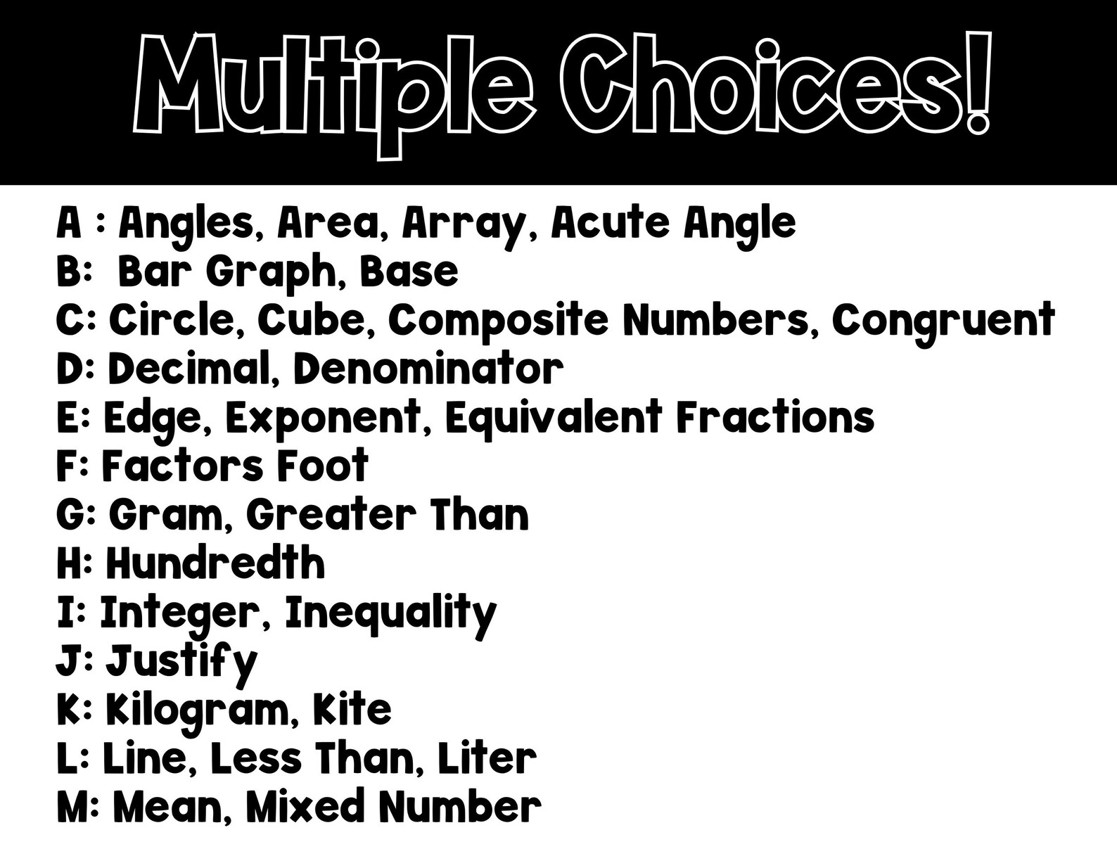 Cursive Math Alphabet Posters, Grades 3-5, Educational Wall Art ...