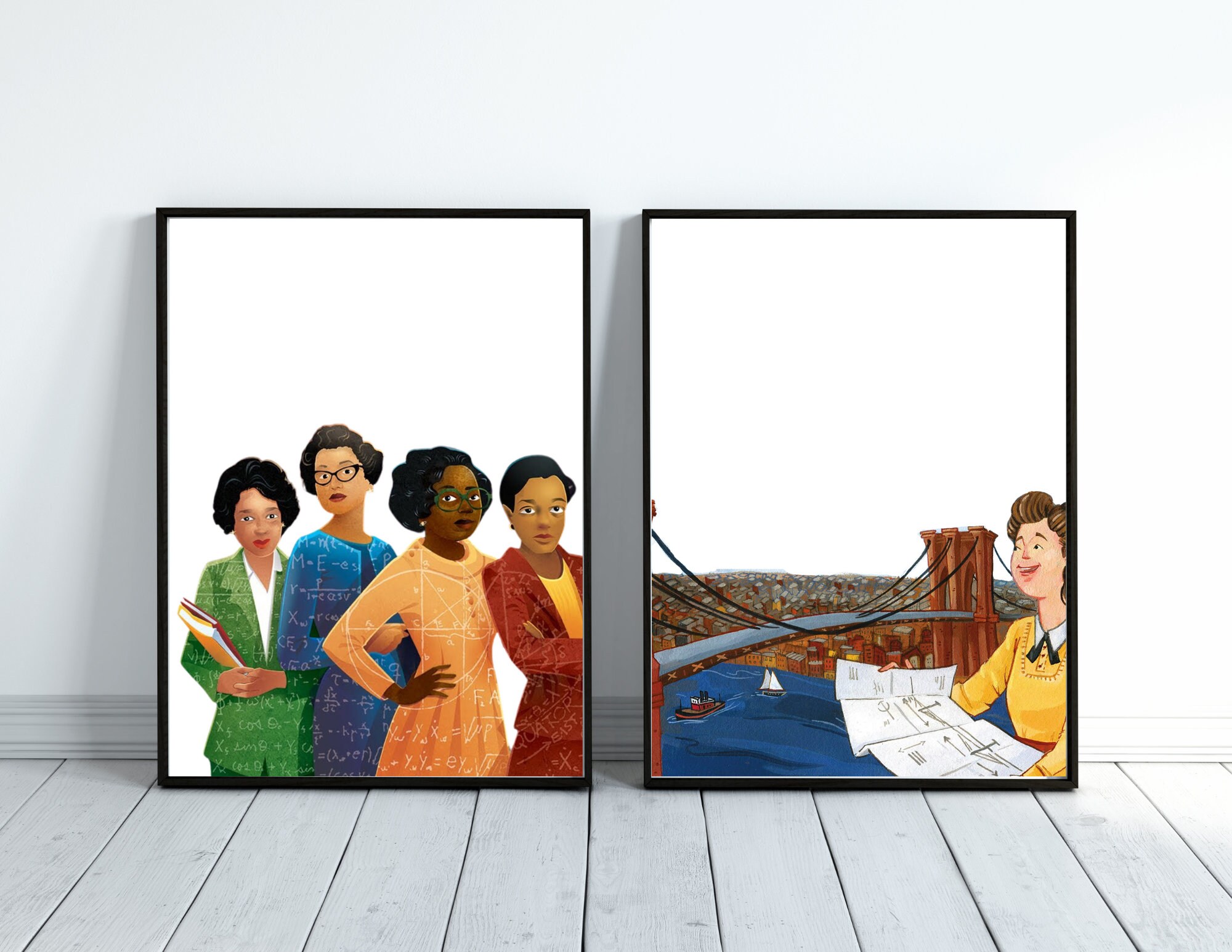 Printable Children's STEM Book Character Gallery Wall - Etsy