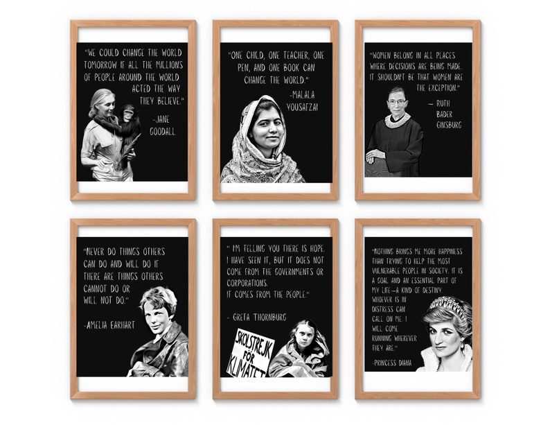 Inspirational Women Poster Bundle: History Quotes (digital Download) - Etsy