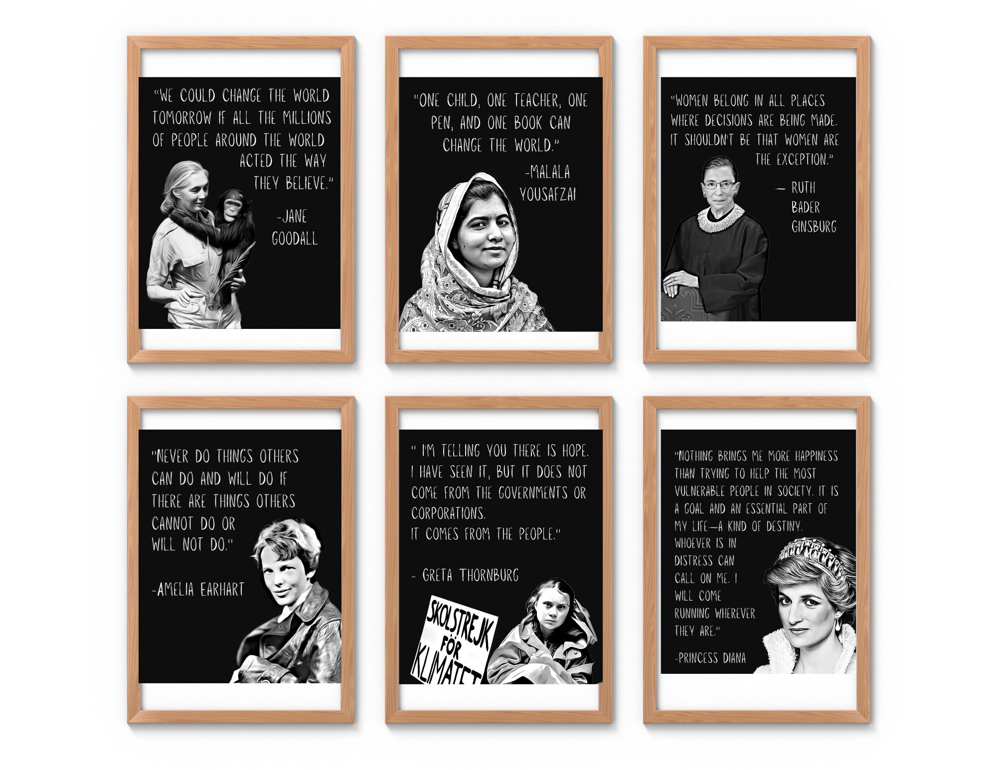 Inspirational Women Poster Bundle: History Quotes (digital Download) - Etsy