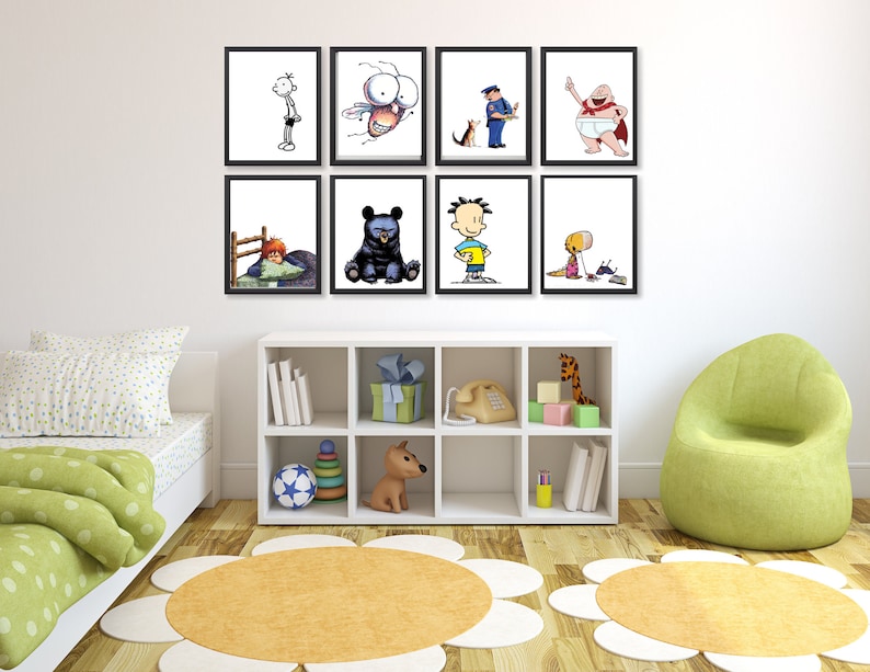 Children's Book Character Prints: Classroom Library Decor (digital ...