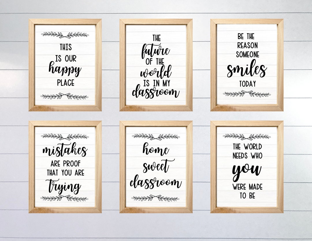 Home Sweet Classroom Theme| Posters Set of 6 | Classroom Decor ...