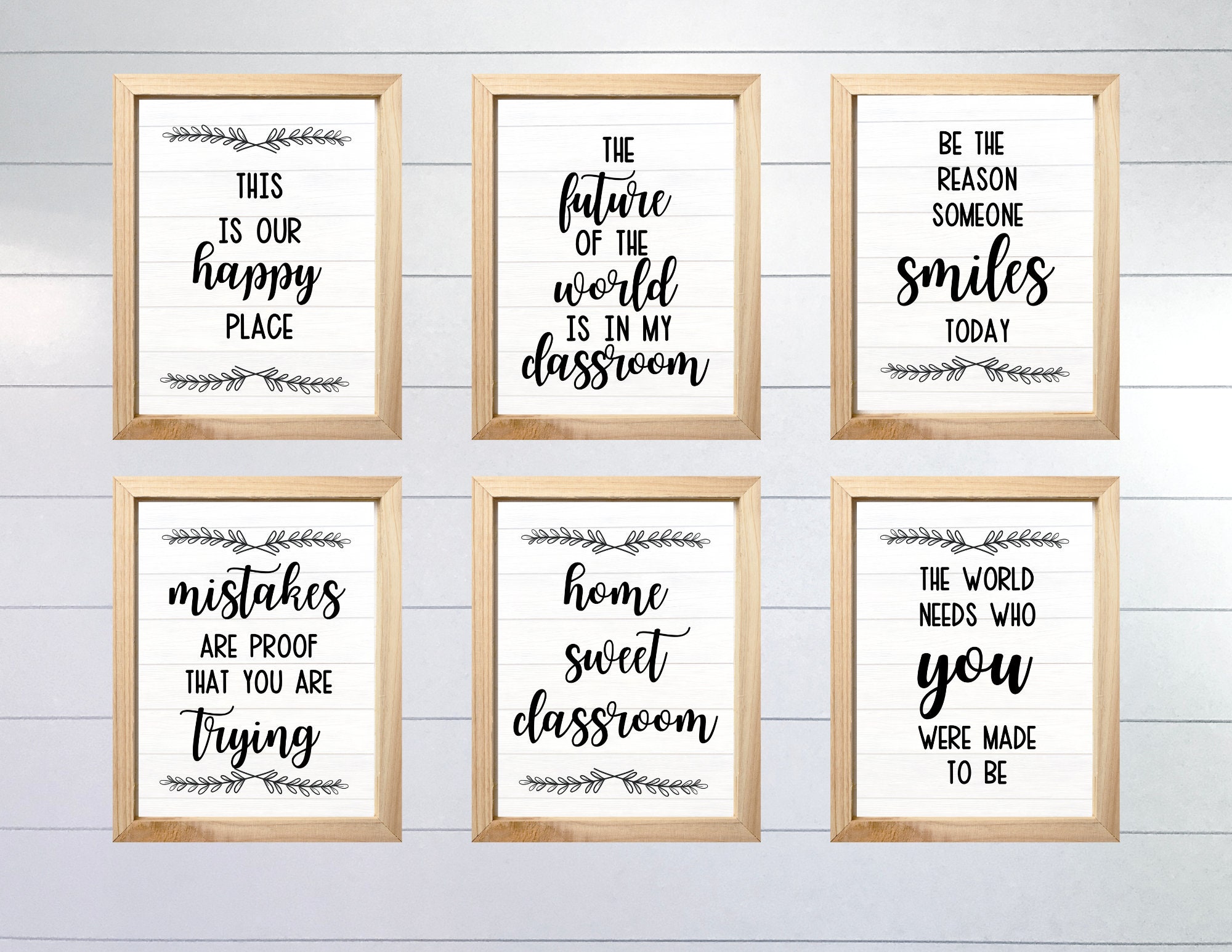 Home Sweet Classroom Theme Posters Set of 6 Classroom Decor - Etsy