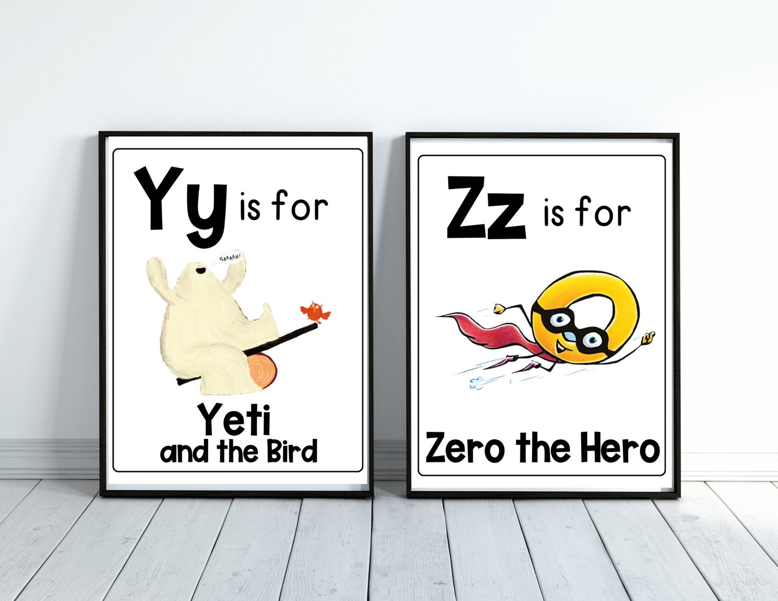 Printable Children's Book Character Alphabet Posters, Classroom and ...