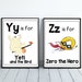 Printable Children's Book Character Alphabet Posters, Classroom and ...