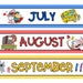 Children's Book Character Calendar Headings: Classroom Decor - Etsy