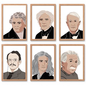 Famous Scientists Poster Bundle, Science, Poster Bundle, Classroom Art ...