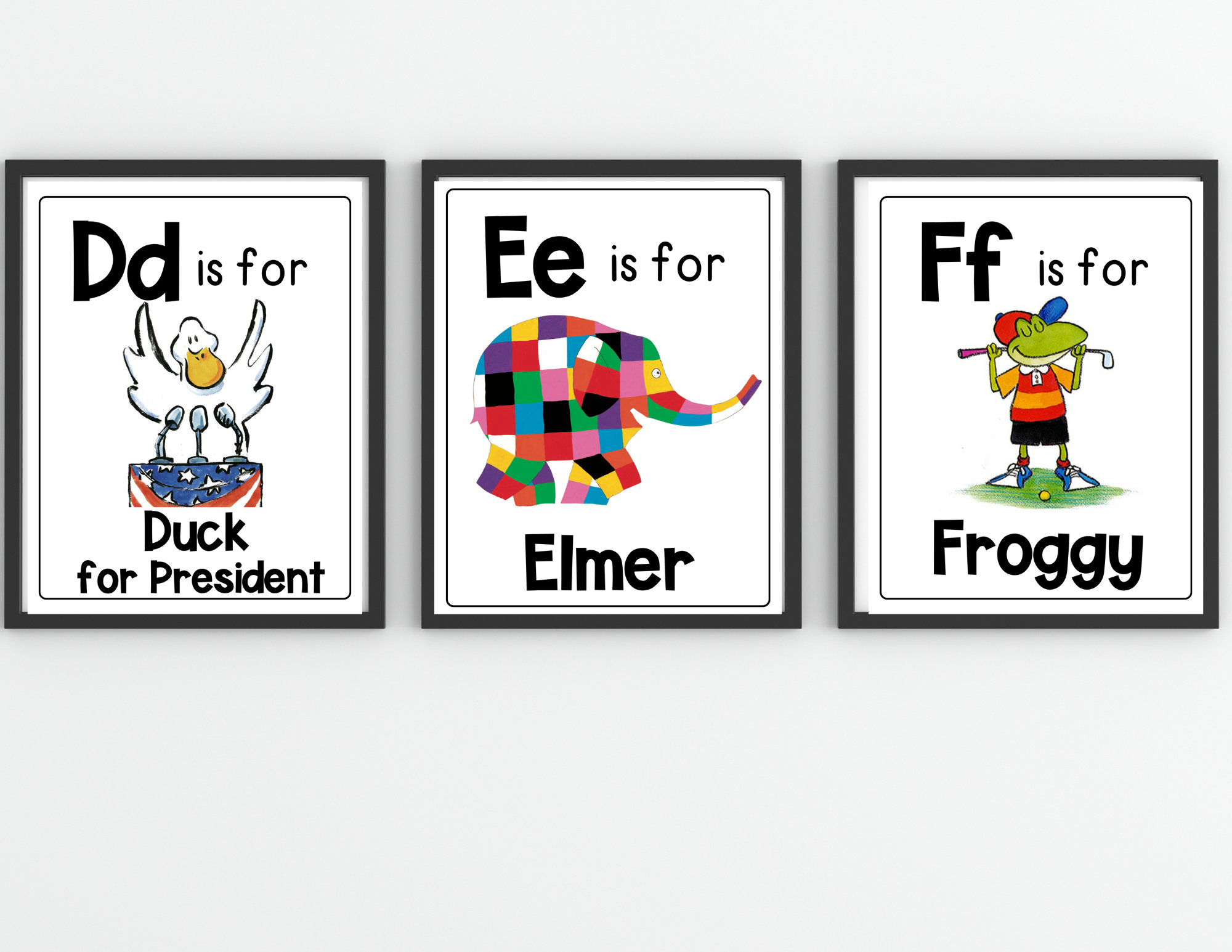 Printable Children's Book Character Alphabet Posters - Etsy Australia