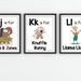 Printable Children's Book Character Alphabet Posters, Classroom and ...