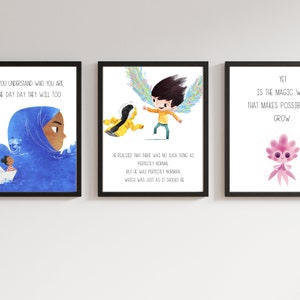 Children's Story Book Quote Prints: Classroom Library Decor (instant ...