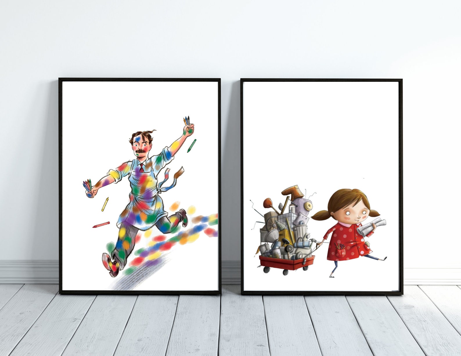Printable Children's STEM Book Character Gallery Wall - Etsy
