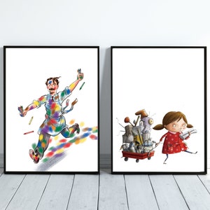 Printable Children's STEM Book Character Gallery Wall Poster Bundle ...