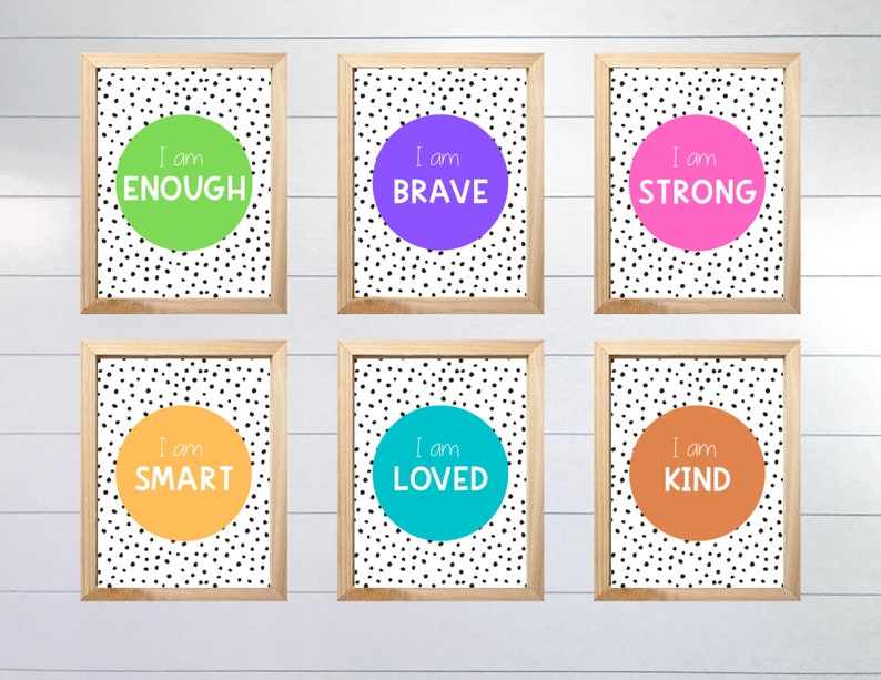 Daily Affirmations Poster Set of 6 Prints - Etsy