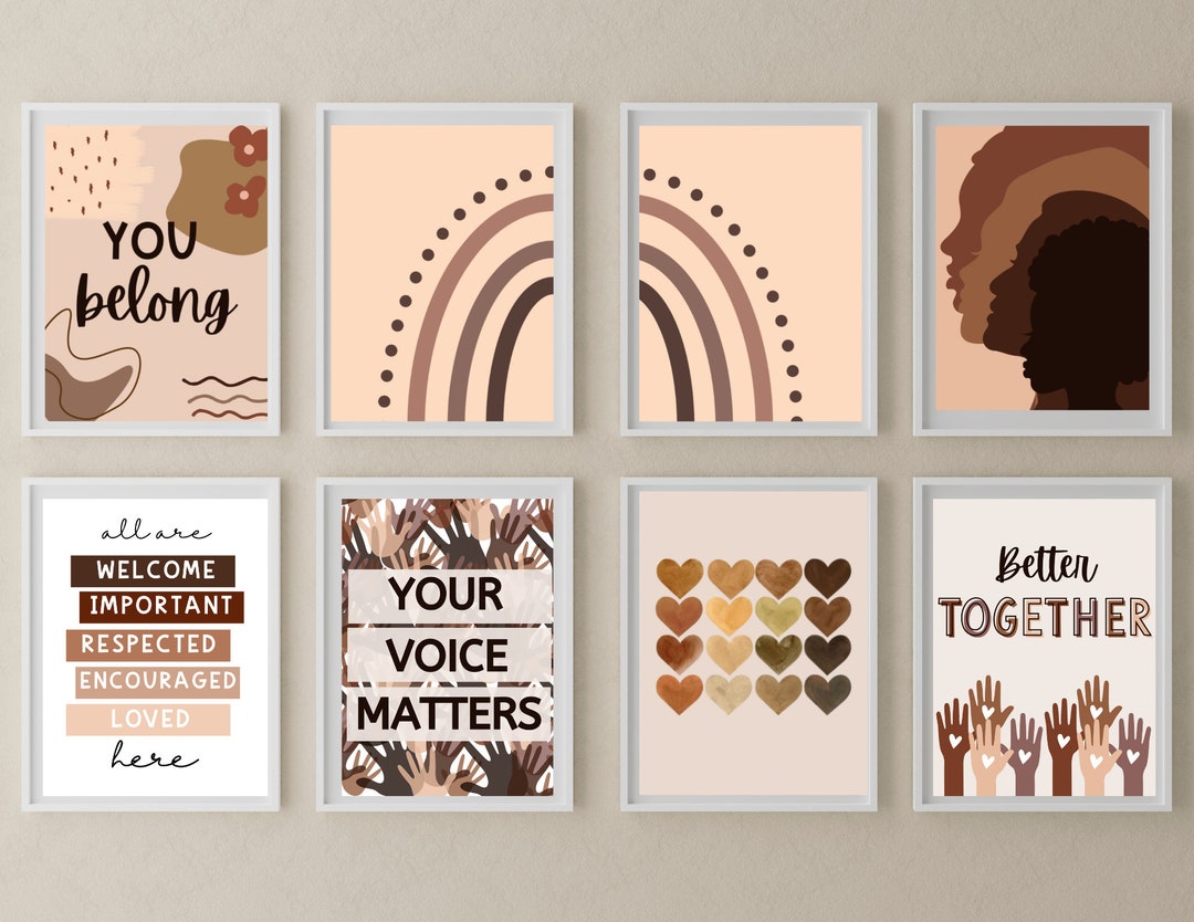 Diversity Poster Bundle,equality Set of 8 Prints,equality Poster Bundle ...