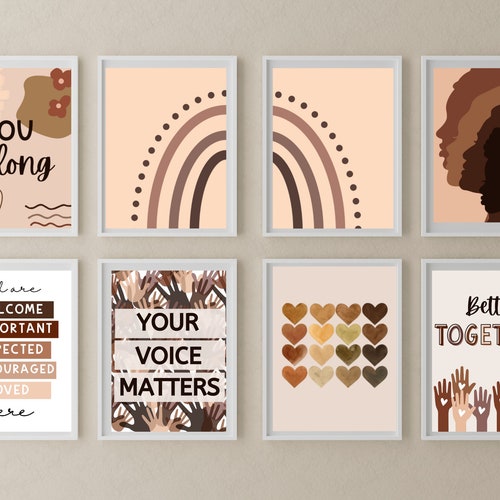 Diversity Poster Bundleequality Set of 8 Printsequality - Etsy