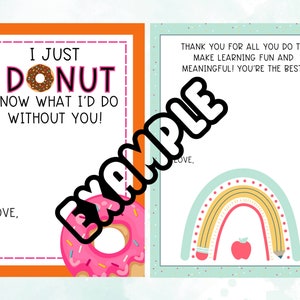 Teacher Appreciation Week Printable Cards: Cute Gift Card Holders - Etsy