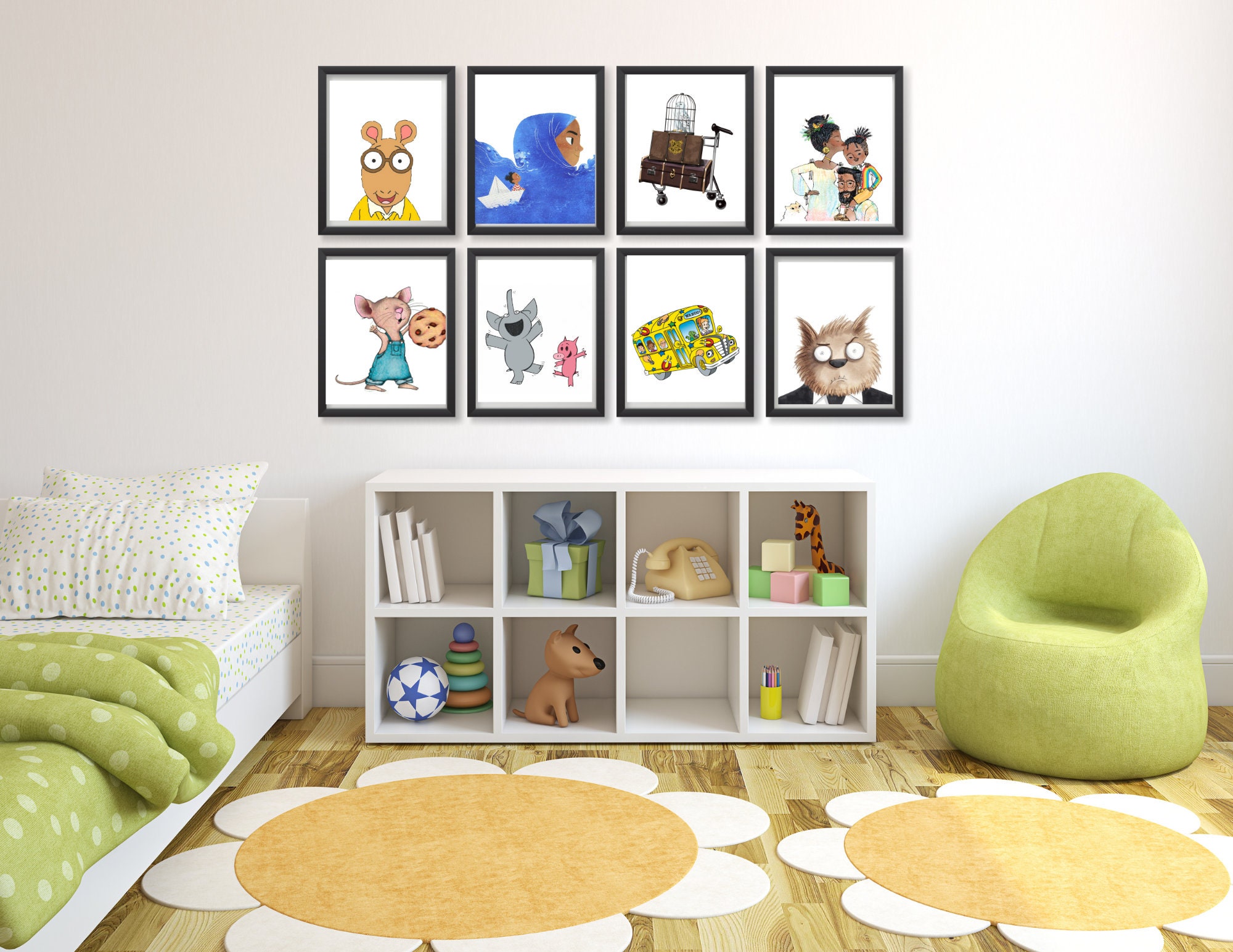 Printable Children's Book Character Gallery Wall Poster - Etsy Canada