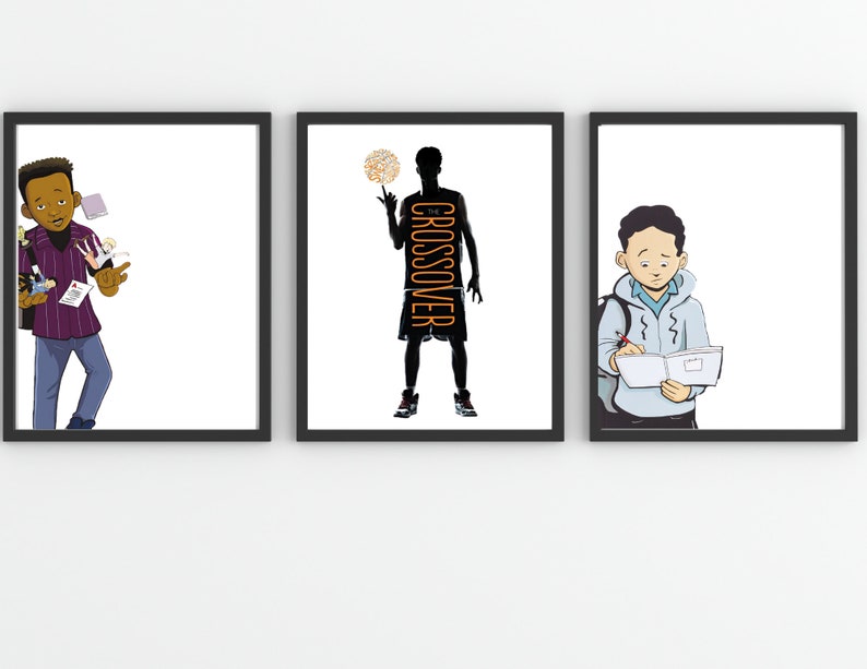 Graphic Novel Character Poster Set: Classroom & Library Decor (digital ...