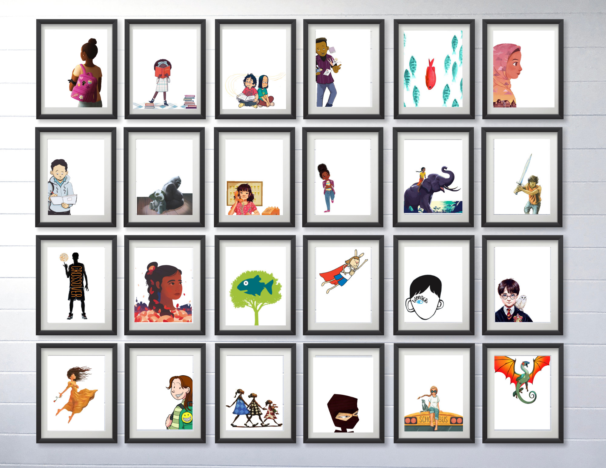Middle School Character Gallery Wall Poster Bundle Classroom - Etsy