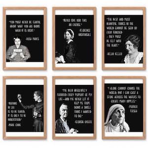 Inspirational Women Poster Bundle, Diversity, Poster Bundle, Inclusive ...