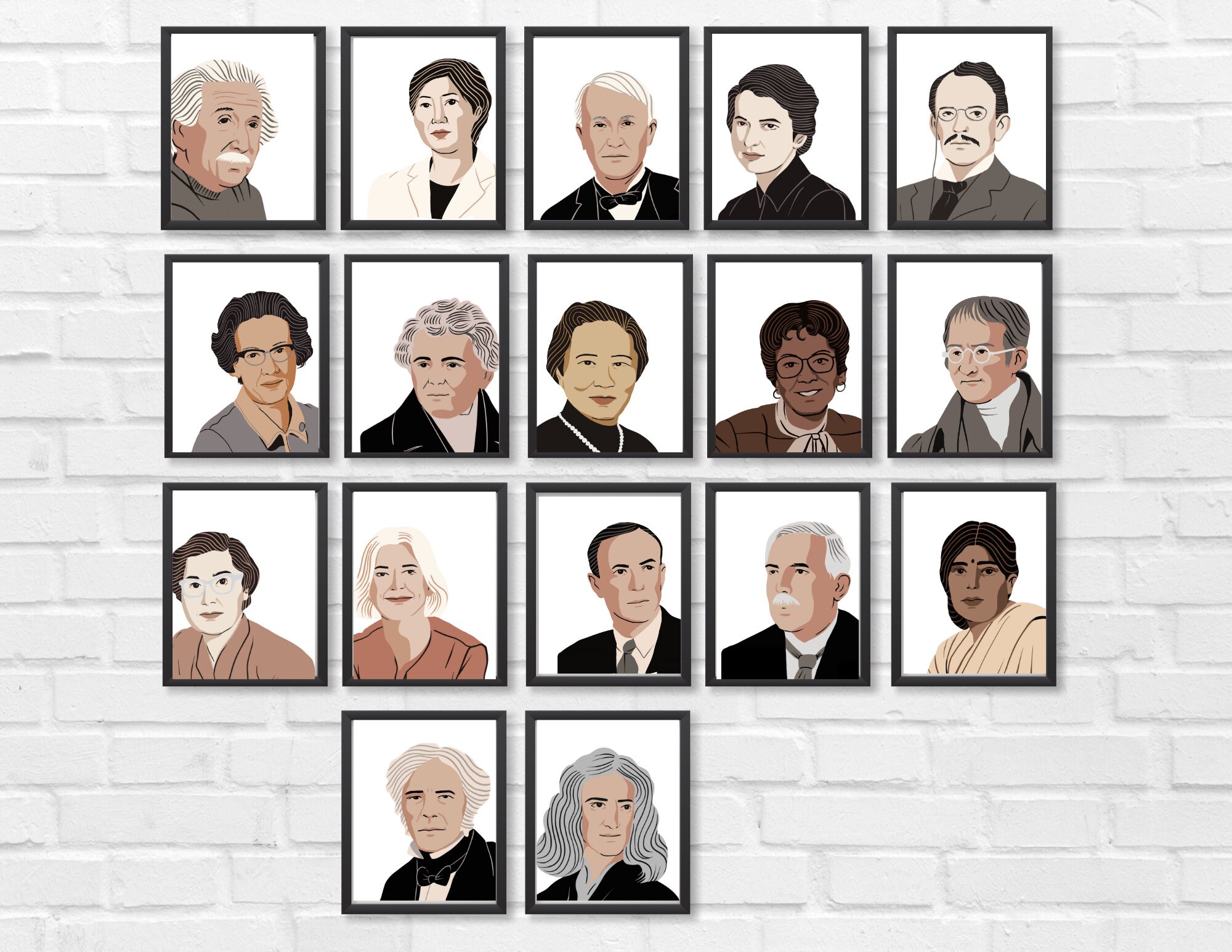 Famous Scientists Poster Bundle Science Poster Bundle - Etsy