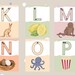 Minimal Writing Visual Alphabet Posters Animal Alphabet Posters Magical ...