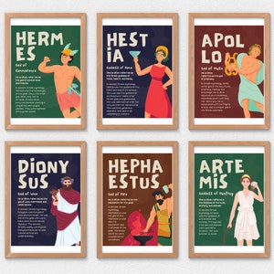 Greek Gods Gallery Wall - Greek Mythology, Gods and Goddesses, History ...