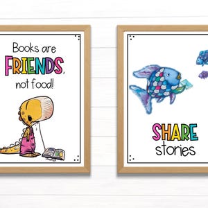 Reading Corner Posters: Beloved Characters, Classroom Wall Art (10 ...