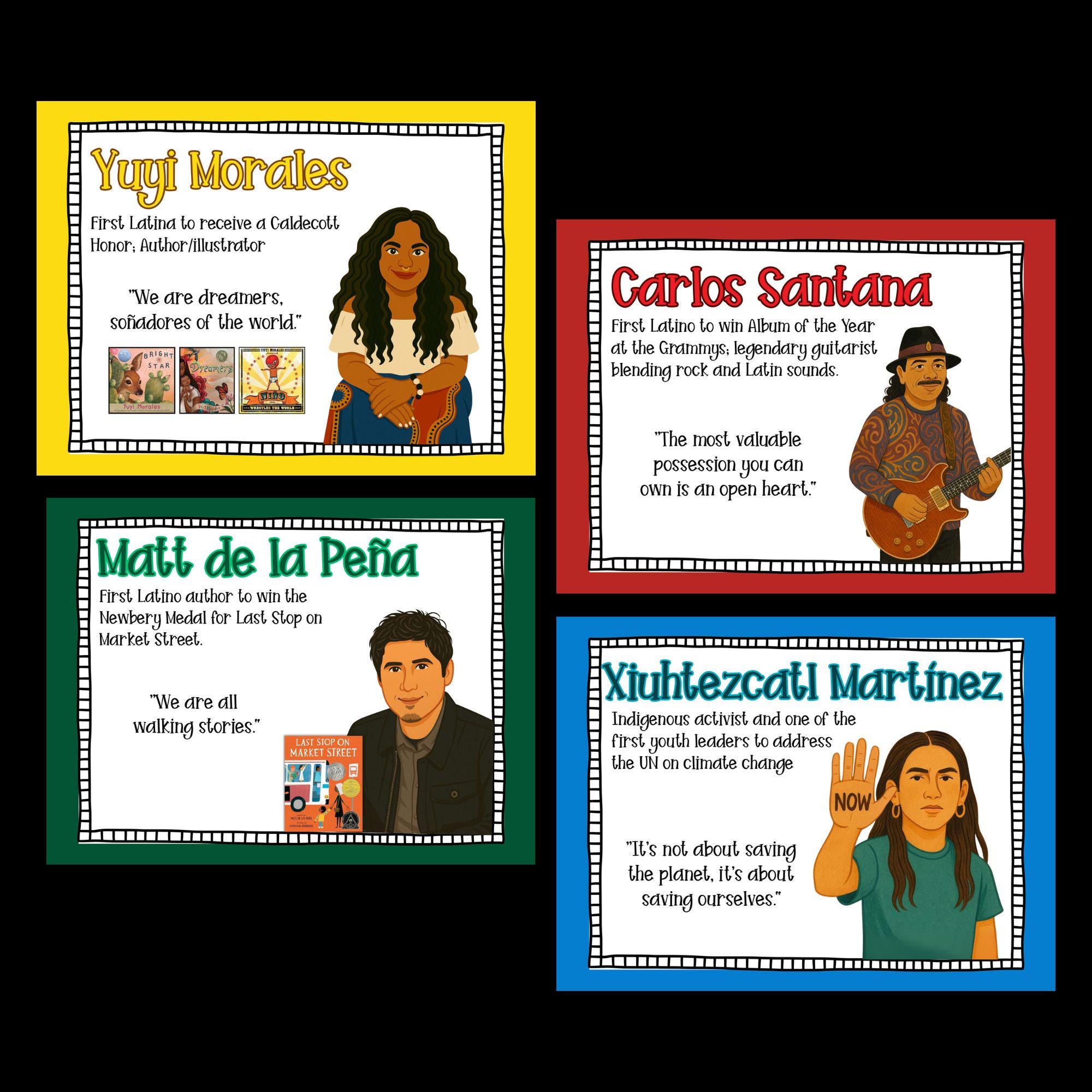 Hispanic Heritage Month Poster | Inspirational Latino Leaders & Icons ...