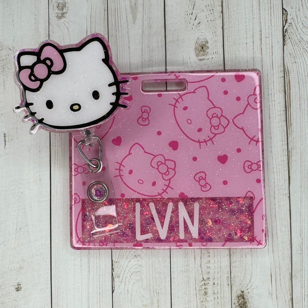 Cute Kitty Retractable Badge Reel Set Badge Reel Badge Buddy Set ...