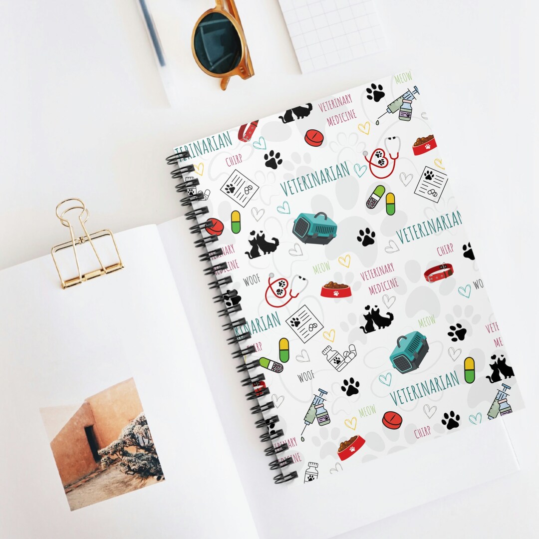 Veterinarian Spiral Notebook With Ruled Lines, Veterinary Medicine ...