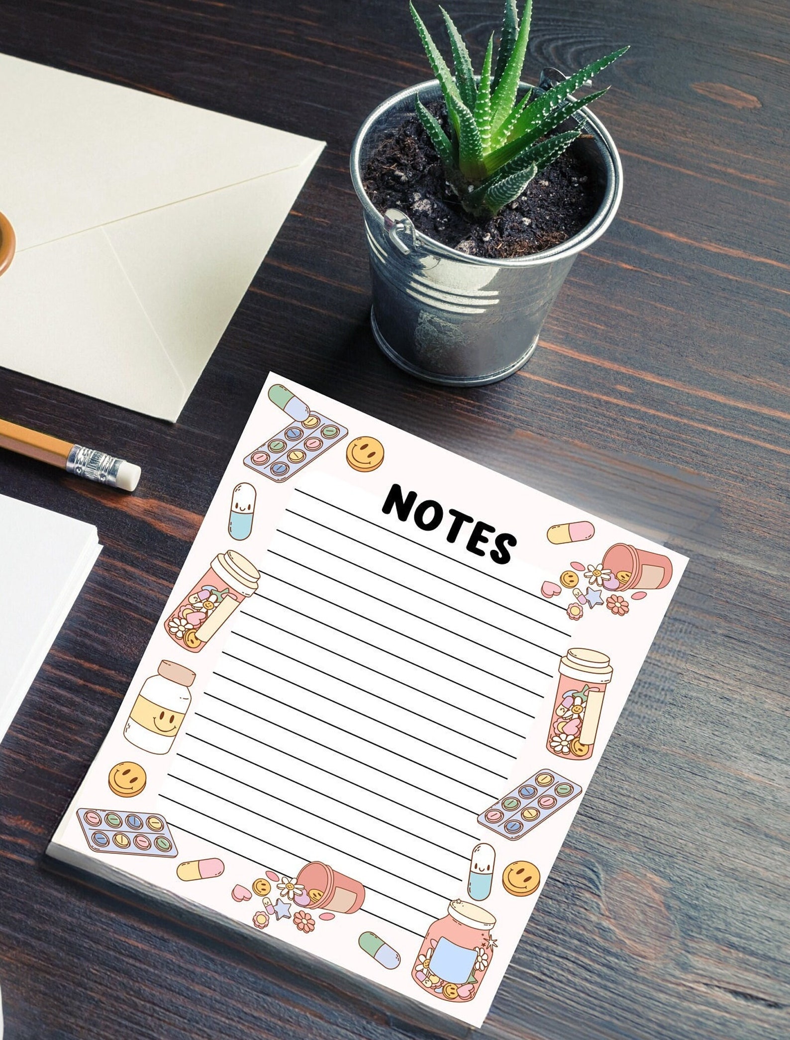 Retro Medication Notepad: Pharmacy Student Gift, Handmade Stationery - Etsy