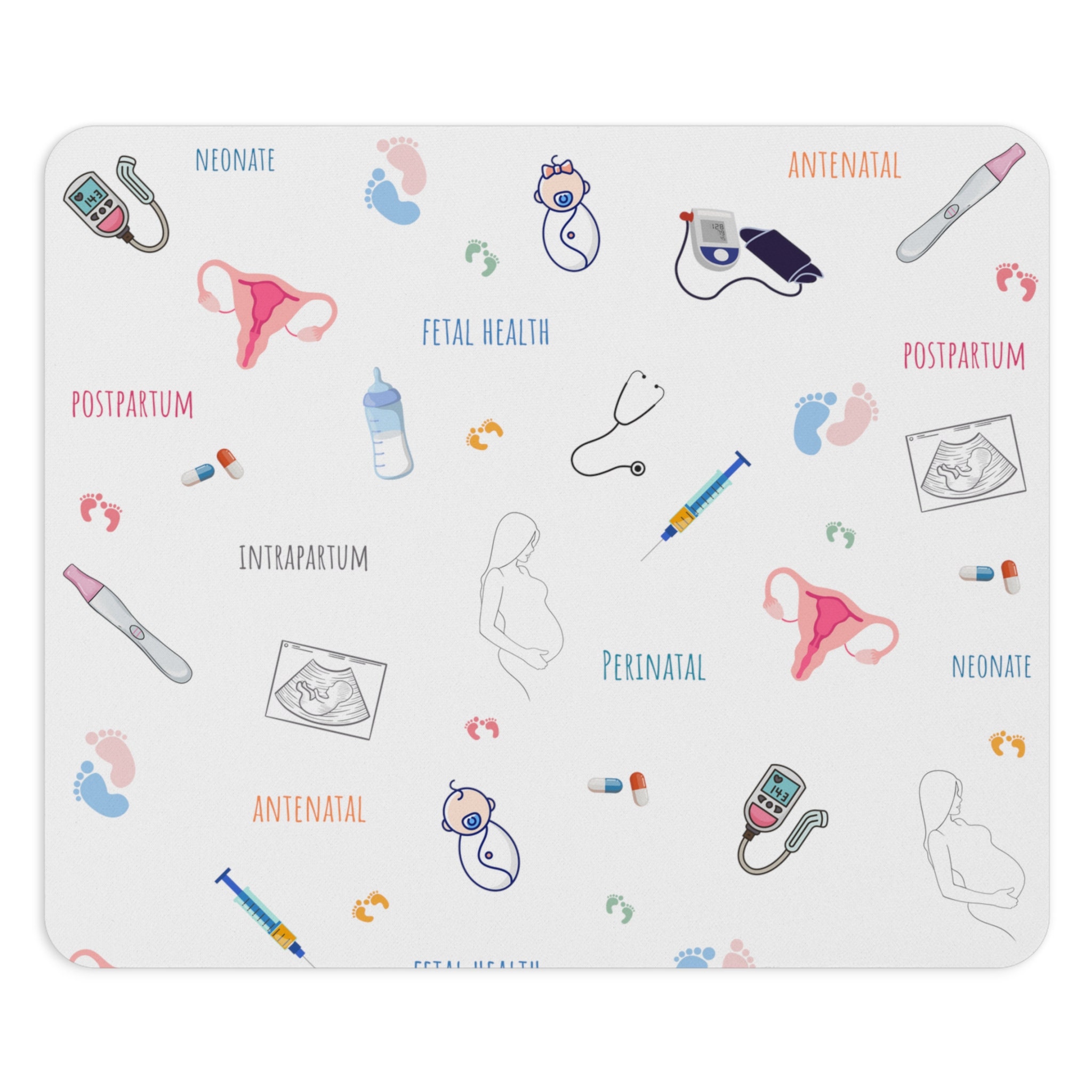 Obstetrics Nurse Mouse Pad Computer Accessory Obstetrics Student Gift ...