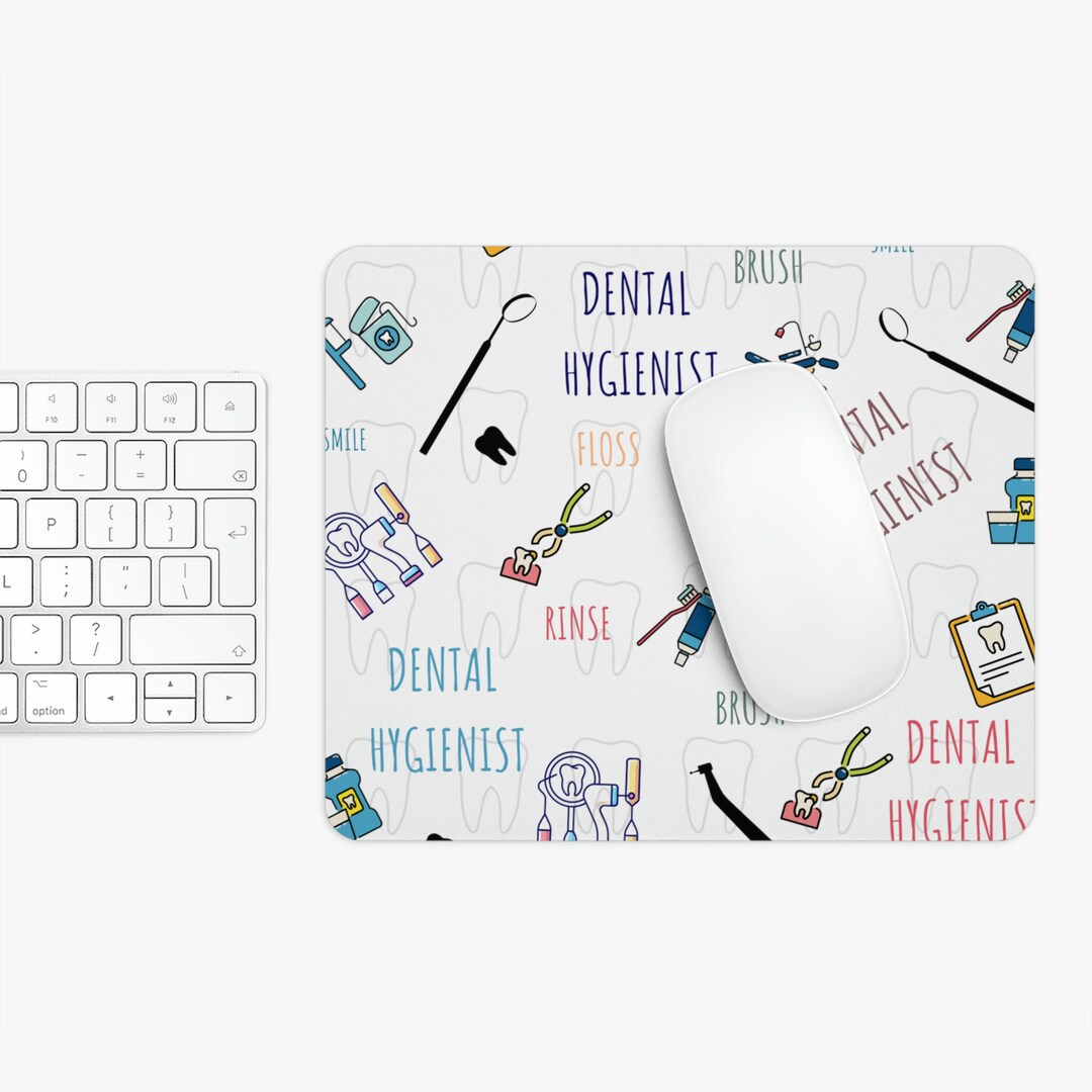 Dental Hygienist Mouse Pad, Computer Accessory, Dental Mouse Pad ...