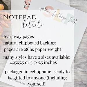 Custom Mountain Forest Landscape Notepad Non Sticky Back Things to Do ...