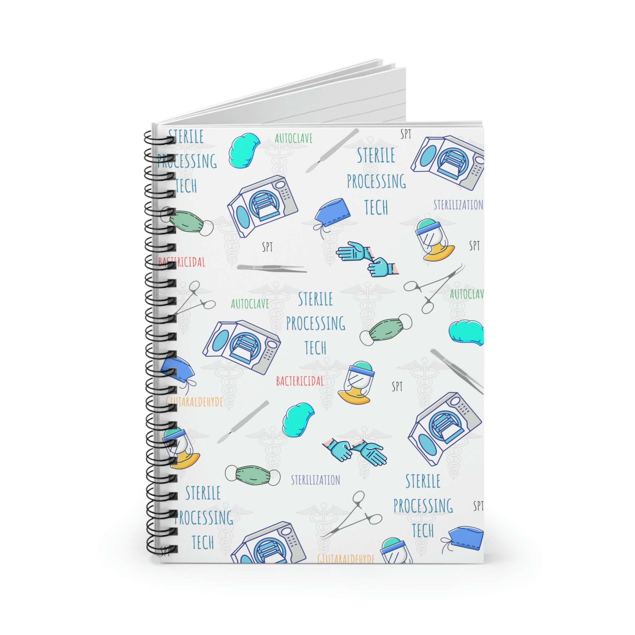 Sterile Processing Technician Spiral Notebook With Ruled Lines Medical ...