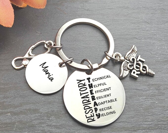 Respiratory Therapist Graduation Gift / 2025 RT Keychain / Gift for ...