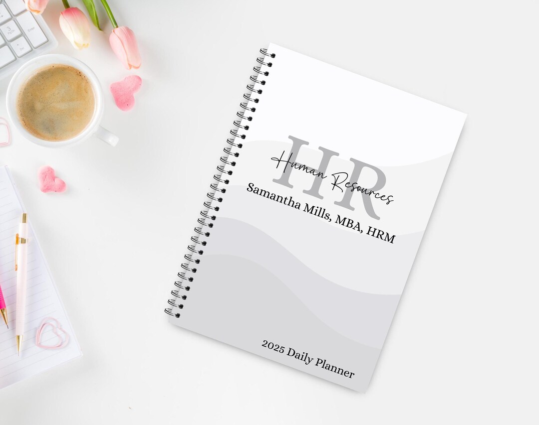 Personalized Undated Human Resources Daily Planner Minimalist Planner ...
