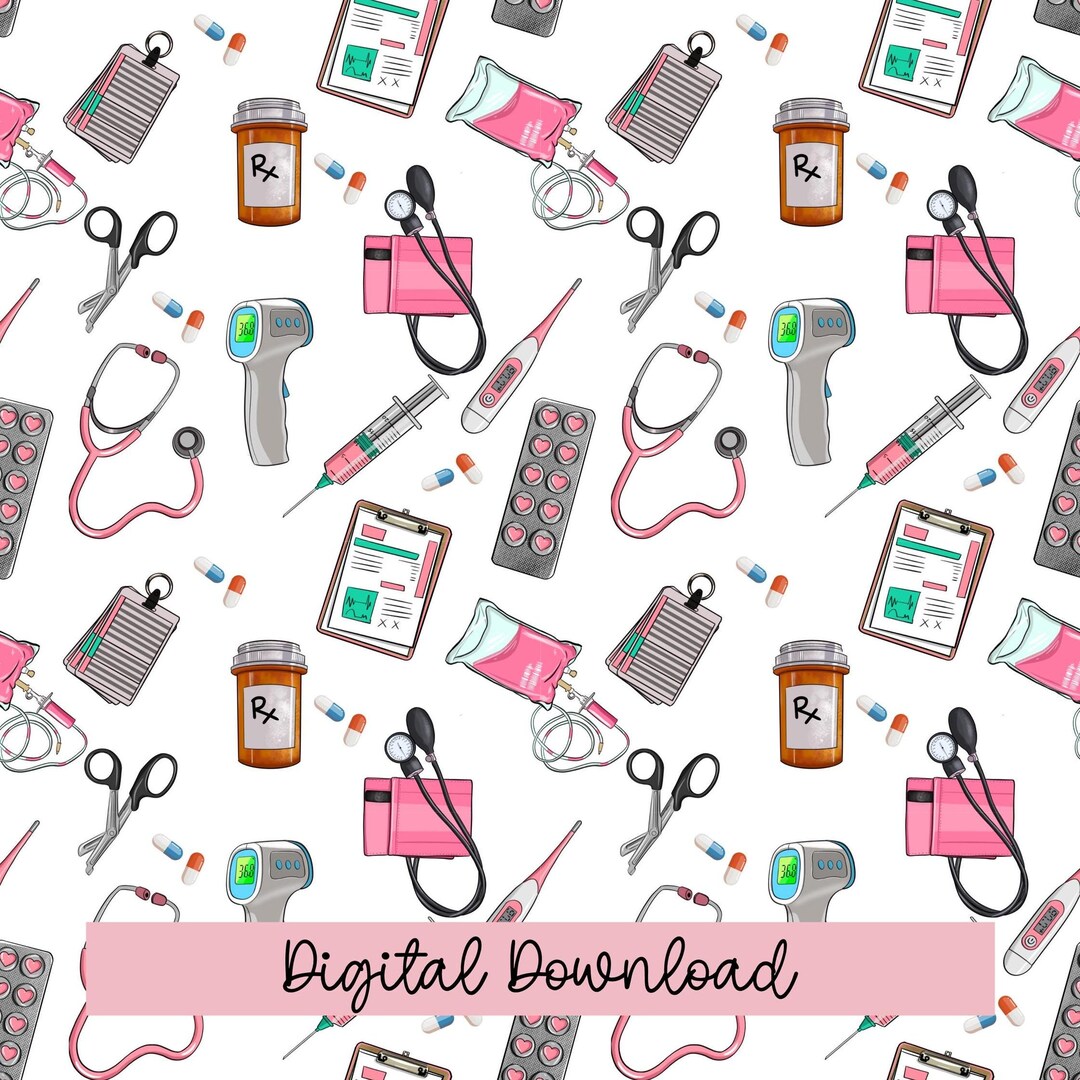 Medical Nurse Doctor Seamless Repeat Pattern Designs, Healthcare ...