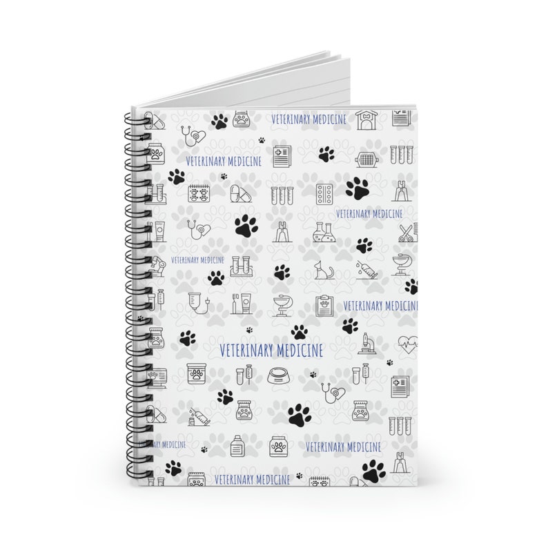 Veterinary Medicine Spiral Notebook With Ruled Lines, Veterinary ...